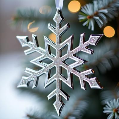 Chine Winter-themed Decorations with Crystal Elegance Snowflake Ornament for Business Promotion Gifts à vendre