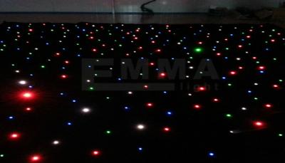 Cina Nozze nere DMX del panno della stella della discoteca del DJ della luce della tenda RGBW di Starcloth LED in vendita