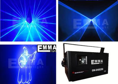 Cina proiettore blu delle luci laser di 3w DJ, manifestazione del partito di natale della fase di luce laser di Galaxian in vendita