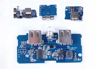 China OEM 0.5oz Prototype Printplaat Assemblage 5V 2A Power Bank Oplader Module 2A Dual USB 0.8mm Te koop