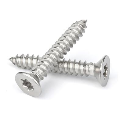 China Flat Head Self Tapping Screw 1 Inch Torx Countersunk Self Tapping Screws for sale