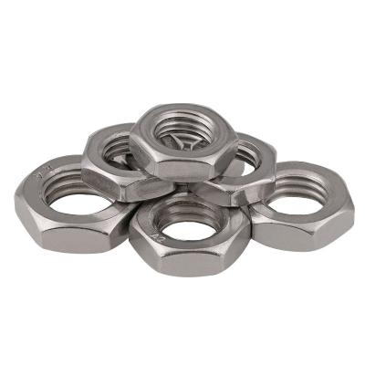 China Tuerca hexagonal delgada ISO4035 acero inoxidable cincado M3-M24 en venta