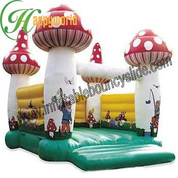 Cina Castello rimbalzante per i bambini, castello gonfiabile del fungo di uso della casa mini in vendita