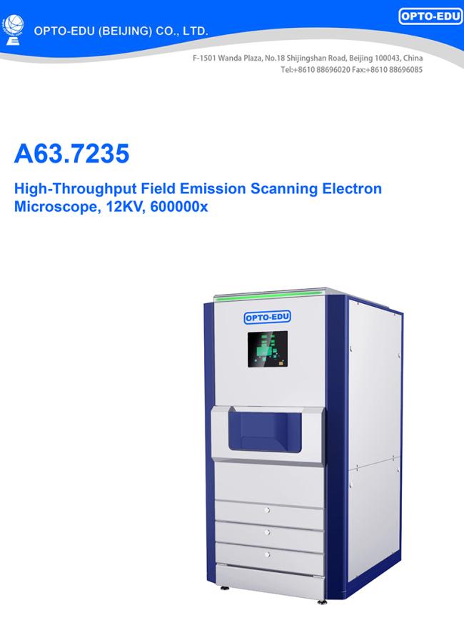 A63.7235 High-Throughput Field Emission Scanning Electron Microscope