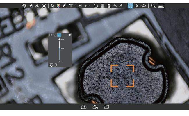 Auto focus digital microscope camera interface