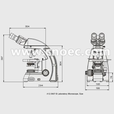 Chine microscopes optiques A12.0907-A d'illumination de Kohler de microscope de composé de 400X 1000X à vendre