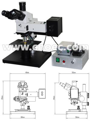 China Microscópio óptico metalúrgico da lâmpada do halogênio à venda