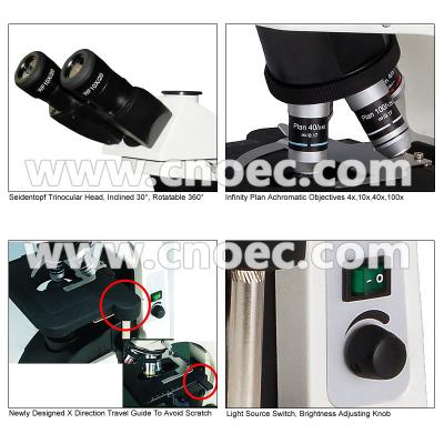 China Hobby van de Achromatische LEIDENE de Brede van het de Fasecontrast Gebiedsmicroscoop Lichte Microscopen A12.1010 Te koop