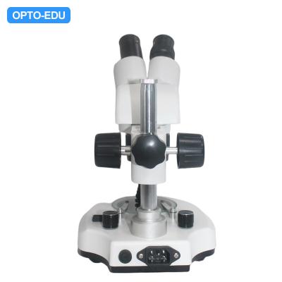 중국 OPTO-EDU A22.1508 2x 4x 쌍안선 LED 폴 스탠드 스텝 줌 스테레오 현미경 판매용