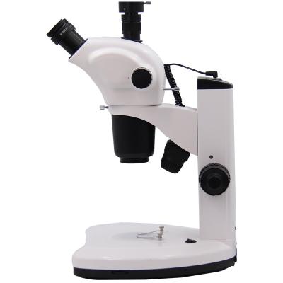 China Trinocular 0.7x - microscopio óptico estéreo A23.0203 del enfoque del soporte de la pista 6.3x en venta