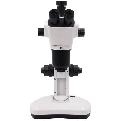 China Trinocular 0.7x - microscopio óptico estéreo A23.0203 del enfoque del soporte de la pista 6.3x en venta
