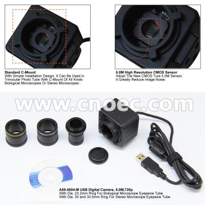 Cina Macchina fotografica 1/2.5" del microscopio del CCD 5.0M 720P Digital risoluzione A59.4904 di CMOSHigh in vendita