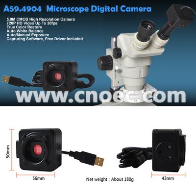 Cina Macchina fotografica 1/2.5" del microscopio del CCD 5.0M 720P Digital risoluzione A59.4904 di CMOSHigh in vendita