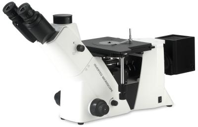 China Trinocular Hoofd Metallurgische Optische Microscoop 4 Gatennosepiece Drie Laag Mechanisch Stadium Te koop