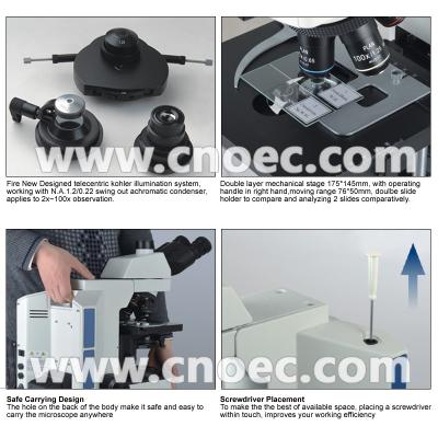 Chine Microscope de fluorescence d'APO de laboratoire avec la tête de Digital, appareil-photo A16.0909 de 5.0M à vendre