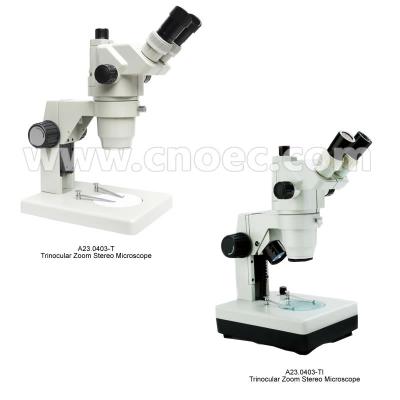 China microscopio óptico estéreo 1/7 Tinocular y A23.0403 binocular del estéreo del enfoque 0.65x-4.5x en venta
