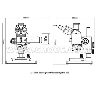 China BF / DF DIC Metallurgical Optical Microscope Halogen Lamp Infinity System  A13.0212 for sale