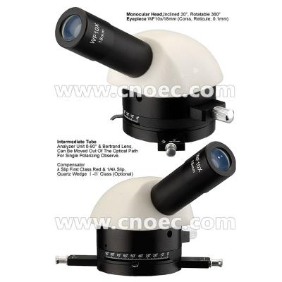 中国 40x - 400x 実験室の研究の分極の顕微鏡双眼ハロゲン ランプ A15.2604 販売のため