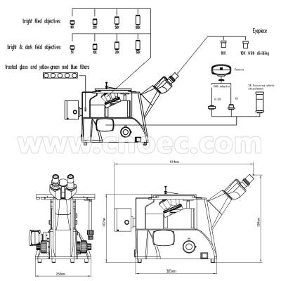 China Lâmpada binocular A13.0218 do halogênio 12V50W do microscópio óptico metalúrgico de FB/DF DIC à venda
