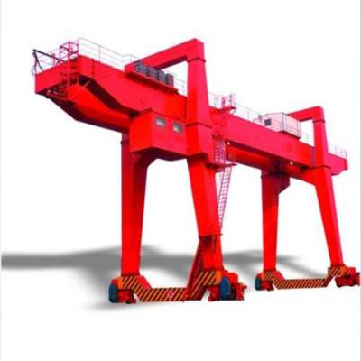 China Rail Mobile Double Girder Gantry Crane / Electric 80ton 50 Ton Gantry Crane for sale