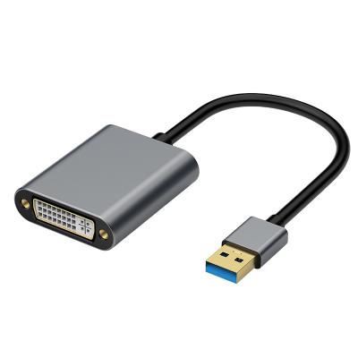 China 60Hz USB 3.0 Graphics HUB Adapter For USB-A/M To DVI/F 1080p Video Resolution for sale