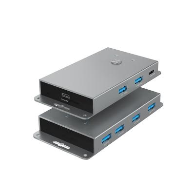 China USB 3.0 KVM Switch 2x4 For Two PC Share Four USB A Peripherals KVM Switch for sale