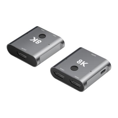 China 2 Port 2 In 1 4k 8k Bidirectional HDMI Switch Video Switch Splitter for sale