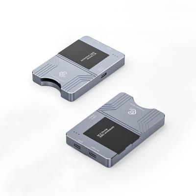 중국 CFexpress TYPE B 및 XQD 카드 리더 USB3.2 Gen2 USB C M.2 NVMe SSD 인클로저 판매용