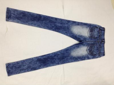 Cina Il progettista delle donne rotte del foro ha affusolato resistente all'uso lavato pietra dei pantaloni dei jeans della matita in vendita