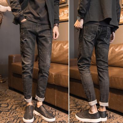 Cina I jeans affusolati delle donne lavate muretto a secco rapido, jeans scarni ricamati della tasca in vendita