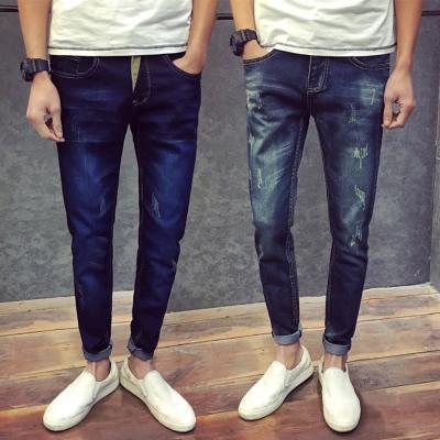 Cina Uomini blu scuro/blu-chiaro dimagriscono scarno eccellente diritto di stile casuale dei jeans in vendita