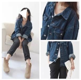 Cina Chiusura blu scuro del bottone delle donne di stile casuale del denim dei rivestimenti senza maniche di Jean in vendita