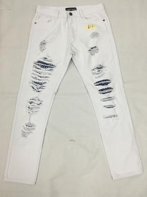 Cina La saia colorata bianco puro Jean del lavaggio di danno ansima la stella nera unica di stampa in vendita