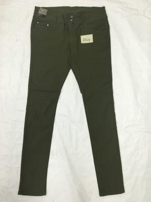 Cina I pantaloni colorati diritti sciolti verdi della saia dell'esercito indossano il restringimento basso comodo in vendita