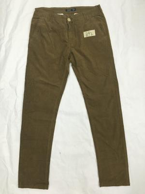 Cina Il giallo ha colorato i pantaloni sciolti del pareggiatore di Chino della saia degli uomini diritti tutto il lavaggio acido in vendita
