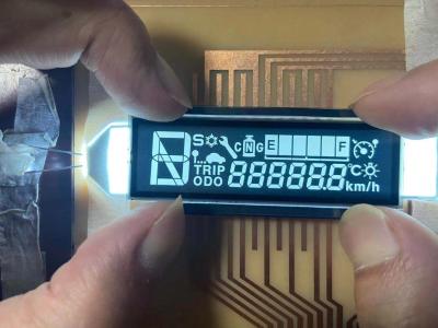 Китай 7 Сегмент LCM дисплей Монохромный трансмиссивный LCD-модуль Прозрачный характер продается