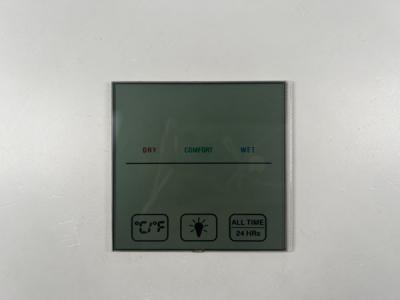 China Código de segmento HTN LCD Blanco con luz negra Hidrógrafo interior Display personalizable en venta