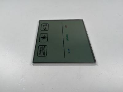 China Código de segmento HTN LCD Blanco con luz negra Hidrógrafo interior Display personalizable en venta