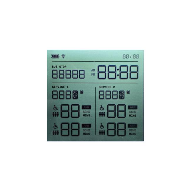 Custom Segment LCD Display for Vehicle Applications