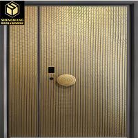 Quality 5mm Scratch Resistant Aluminum Clad Exterior Doors Classroom Contemporary Aluminium Front Doors for sale