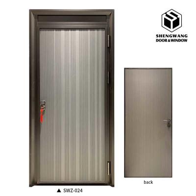 Customizable Size Gray Aluminium Glass Hinged Door Contemporary Hinge Door