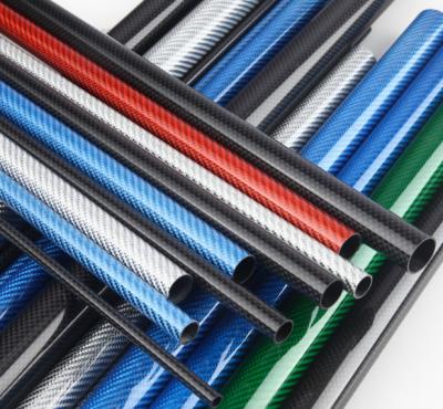 Κίνα OEM Machined Carbon Fiber High Strength Tubing 3k Twill 100% Real Tube προς πώληση
