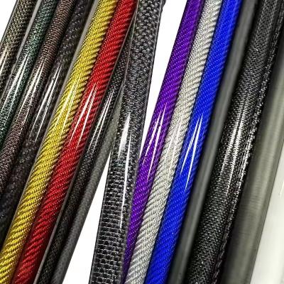 Κίνα 20mm 3k weaving carbon fibre tube 50mm 65mm 70mm 75mm carbon fiber rod/tubing προς πώληση