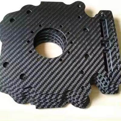 Κίνα Customized CNC Carbon fiber Panel High Strength Modulus Rigid Large Or Small Black Carbon Fiber Plate προς πώληση