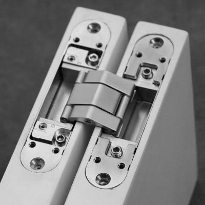 China dobradiça 3D escondida ajustável para a porta escondida do sistema à venda