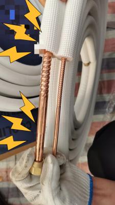 中国 高温評価シームレス銅管 赤/黄色 0.6mm厚 販売のため