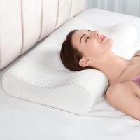 Quality Custom LOGO Ergonomic Sleeping Cervical Orthopedic Memory Foam Bed Pillows For Sleeping Comfortable for sale