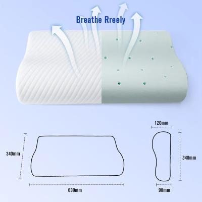 New Bed Side Back Stomach Sleepier Orthopedic Pillow Cervical Bamboo Contour