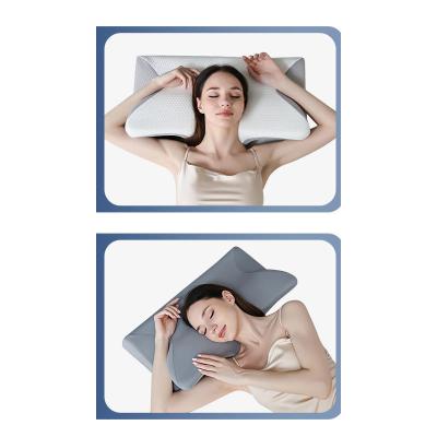 China Curved Responsive Polyurethane Pillow Suitable For Back And Side Sleepers with Ergonomic Design for sale