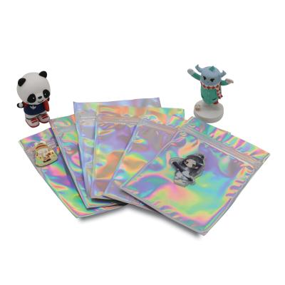 Cina Recyclable Holographic Clear Hologram Anime Pouches Plastic Toy Bag Ziplock Packaging For Anime Products in vendita